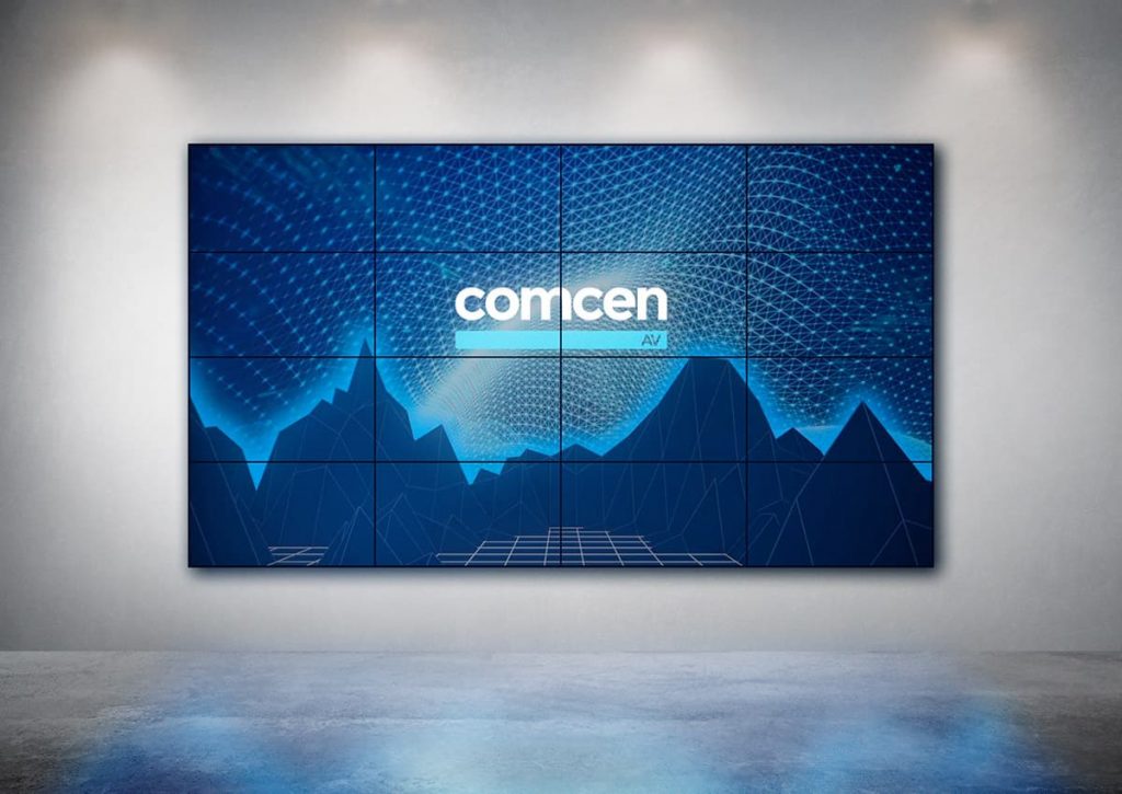 Comcen Interactive Exhibition Stand - Pentagon Design